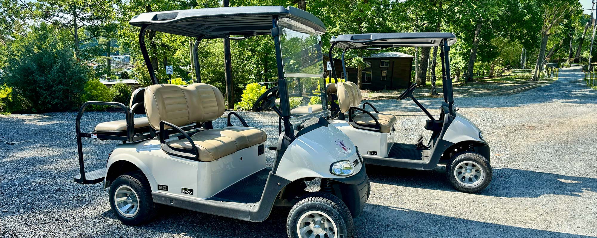 Golf Cart Rentals at Lake James Camping Resort