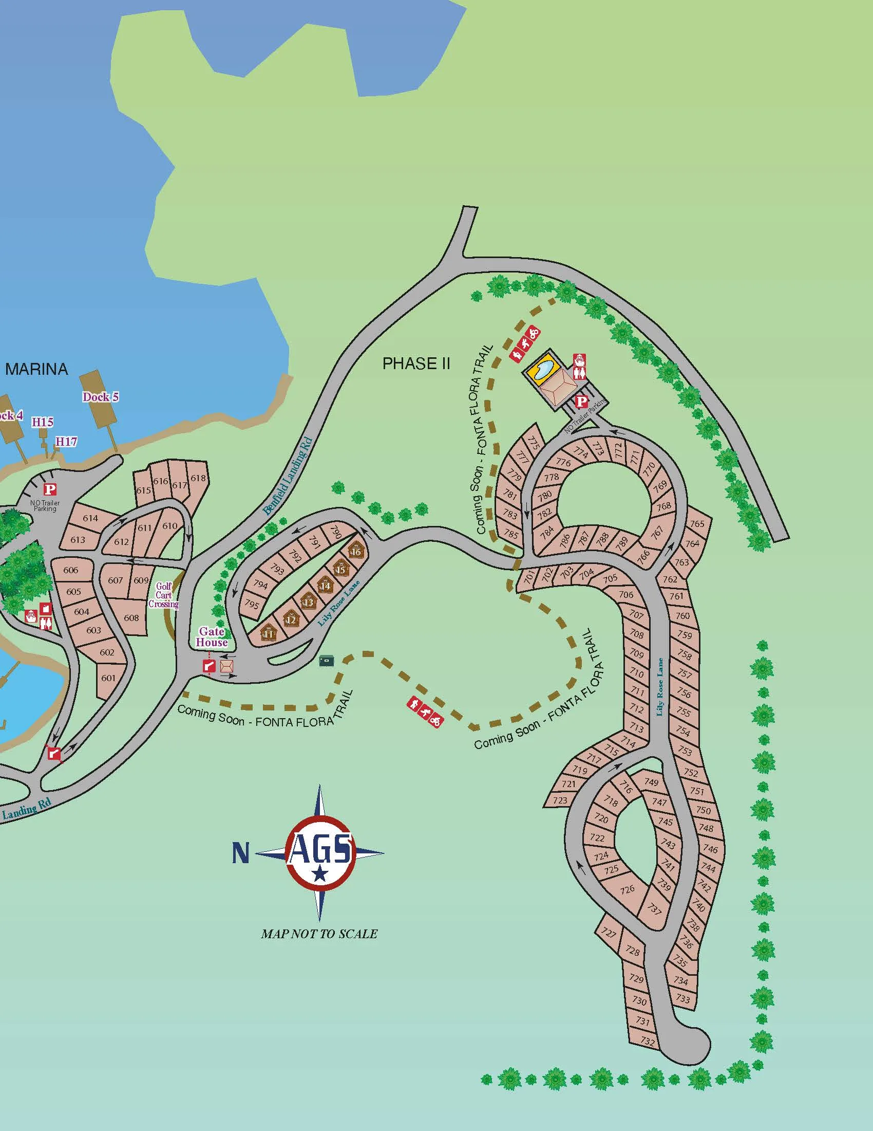 Mapa Del Camping De La Isla James